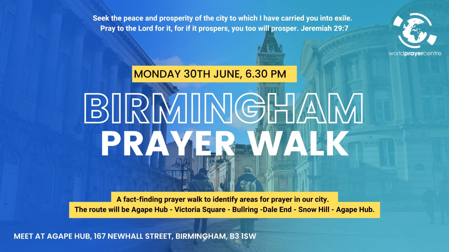Birmingham Prayer Walk - World Prayer Centre
